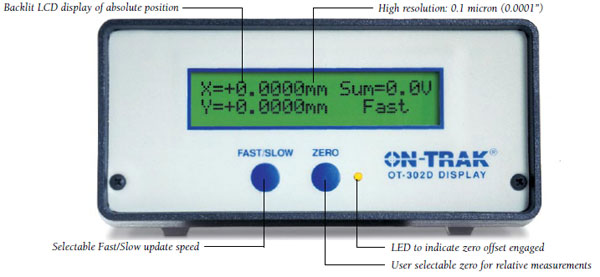 OT-302D Display Module. Position Sensing Data Display – Scitec Instruments